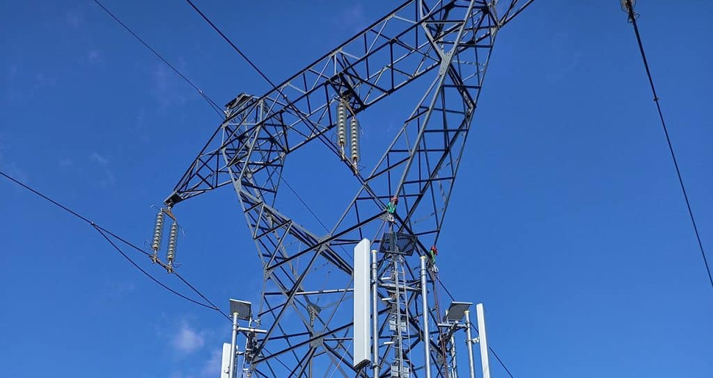 5G antennas mounted on RTE towers