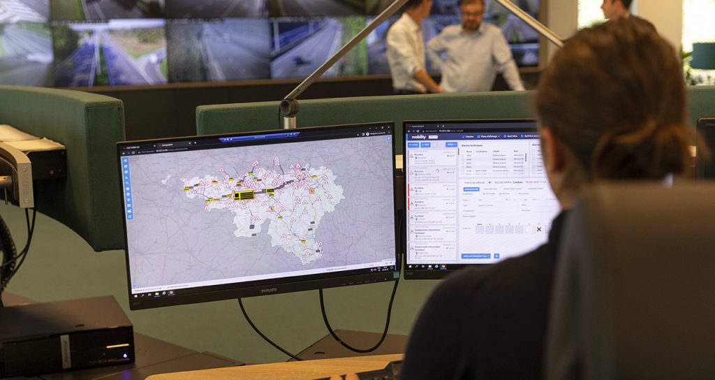 I Vallonien övervakas vägarna av en intelligent plattform